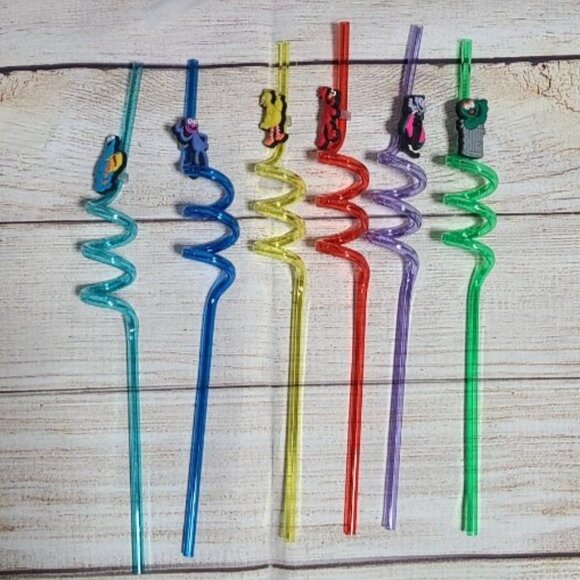 Sesame Street | Toys | Sesame Street Place Silly Straws 6piece Set ...